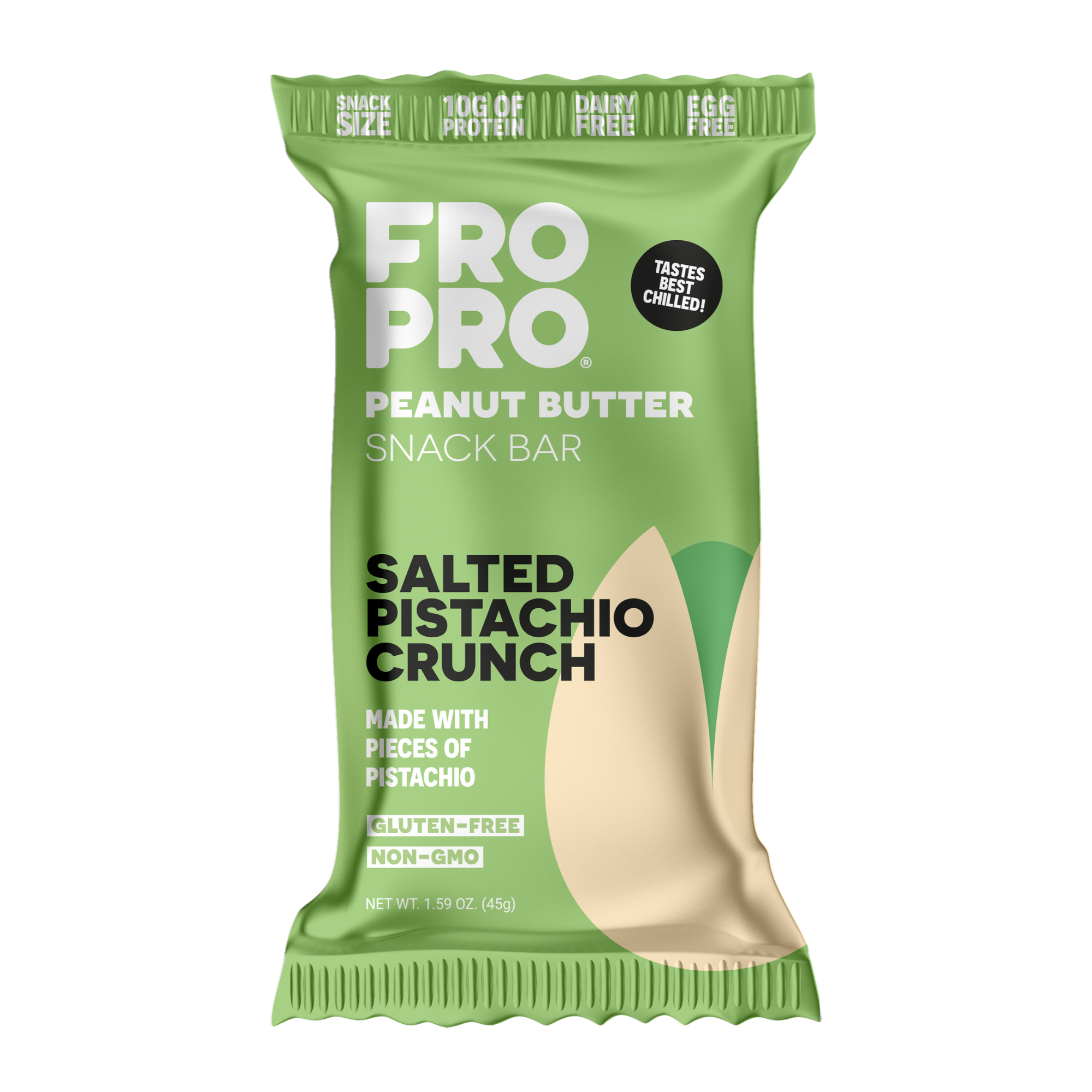 FROPRO | Salted Pistachio Crunch Peanut Butter Snack Bar